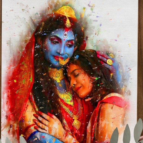 Divine Mother Kali Art Print Goddess Kali Wall Art Indian - Etsy