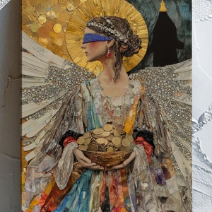 Roman Goddess Fortuna Wall Art Print - Mystical Wealth and Abundance ...