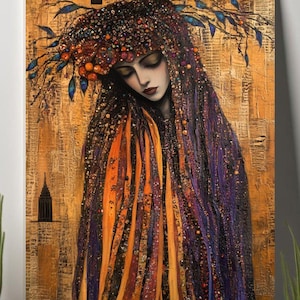 Persephone Goddess Abstract Art Print, Mystical Home Decor, Greek ...