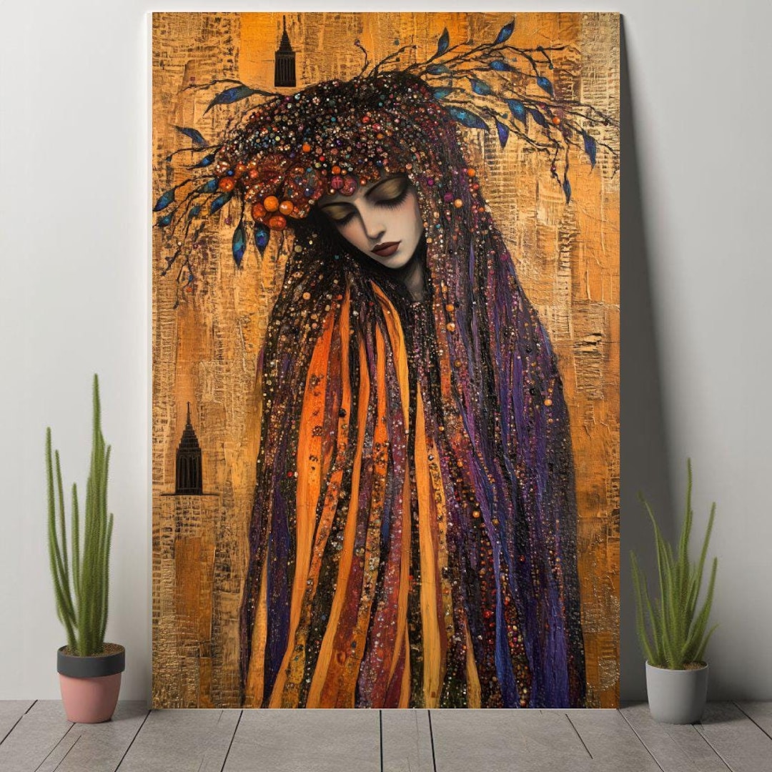 Persephone Goddess Abstract Art Print, Mystical Home Decor, Greek ...