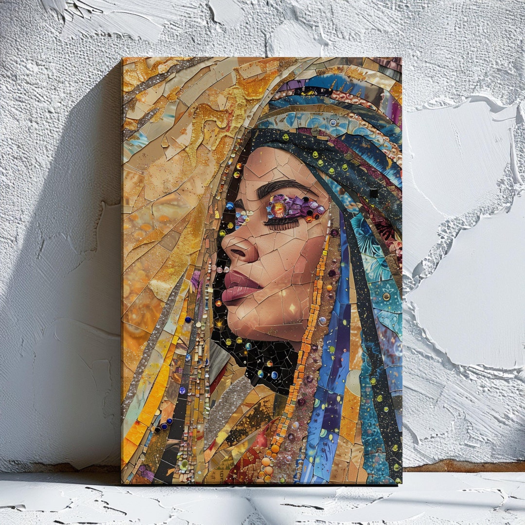 Inanna Goddess Art Print, Sumerian Queen of Heaven Wall Art, Divine ...