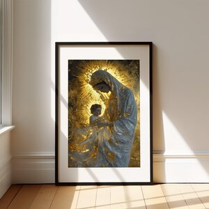 Mystical Virgin of the Mercedes Art Print - Spiritual Decor - Mary and ...