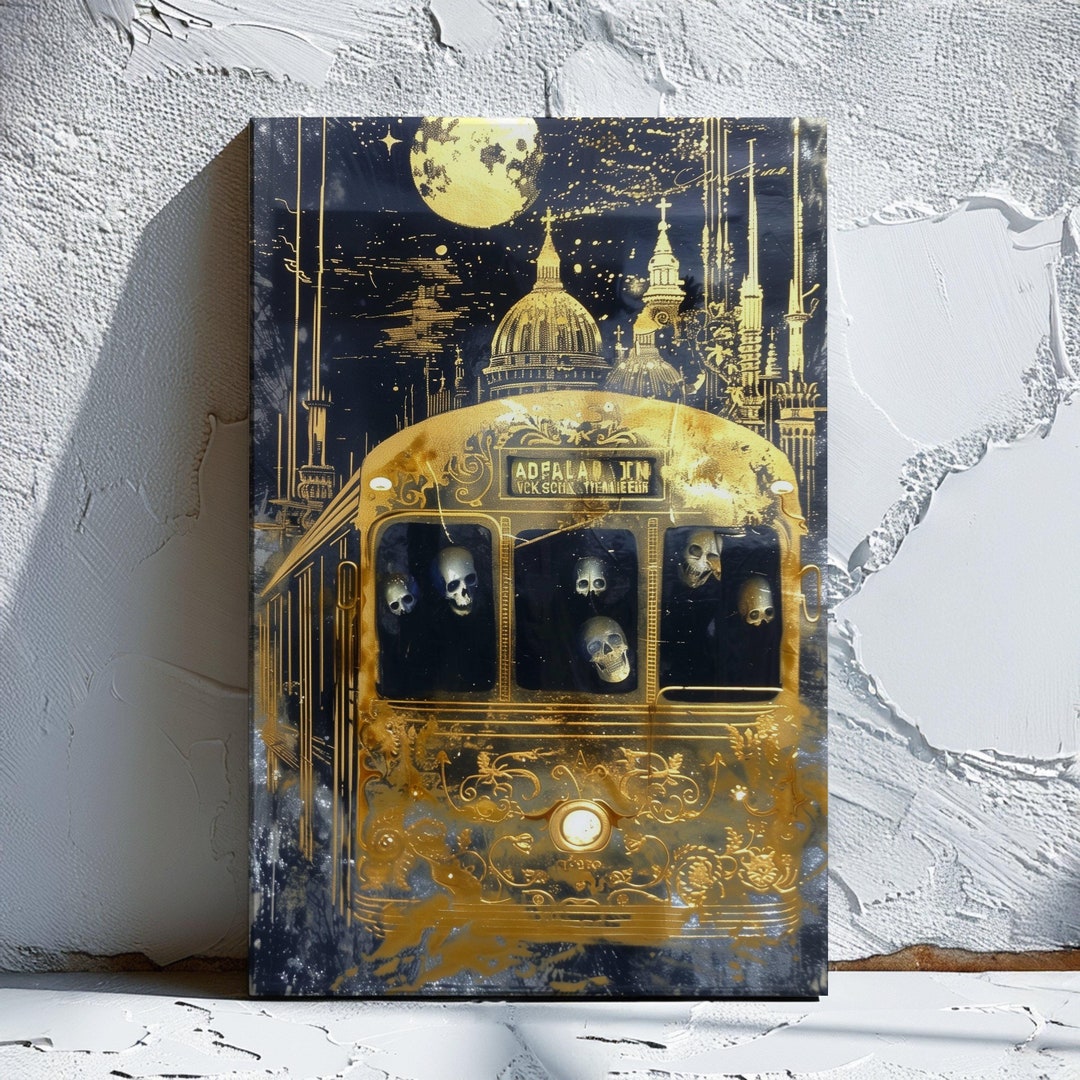 Haunted New Orleans Trolley Art Print - Dark Fantasy, Mystical Vintage ...
