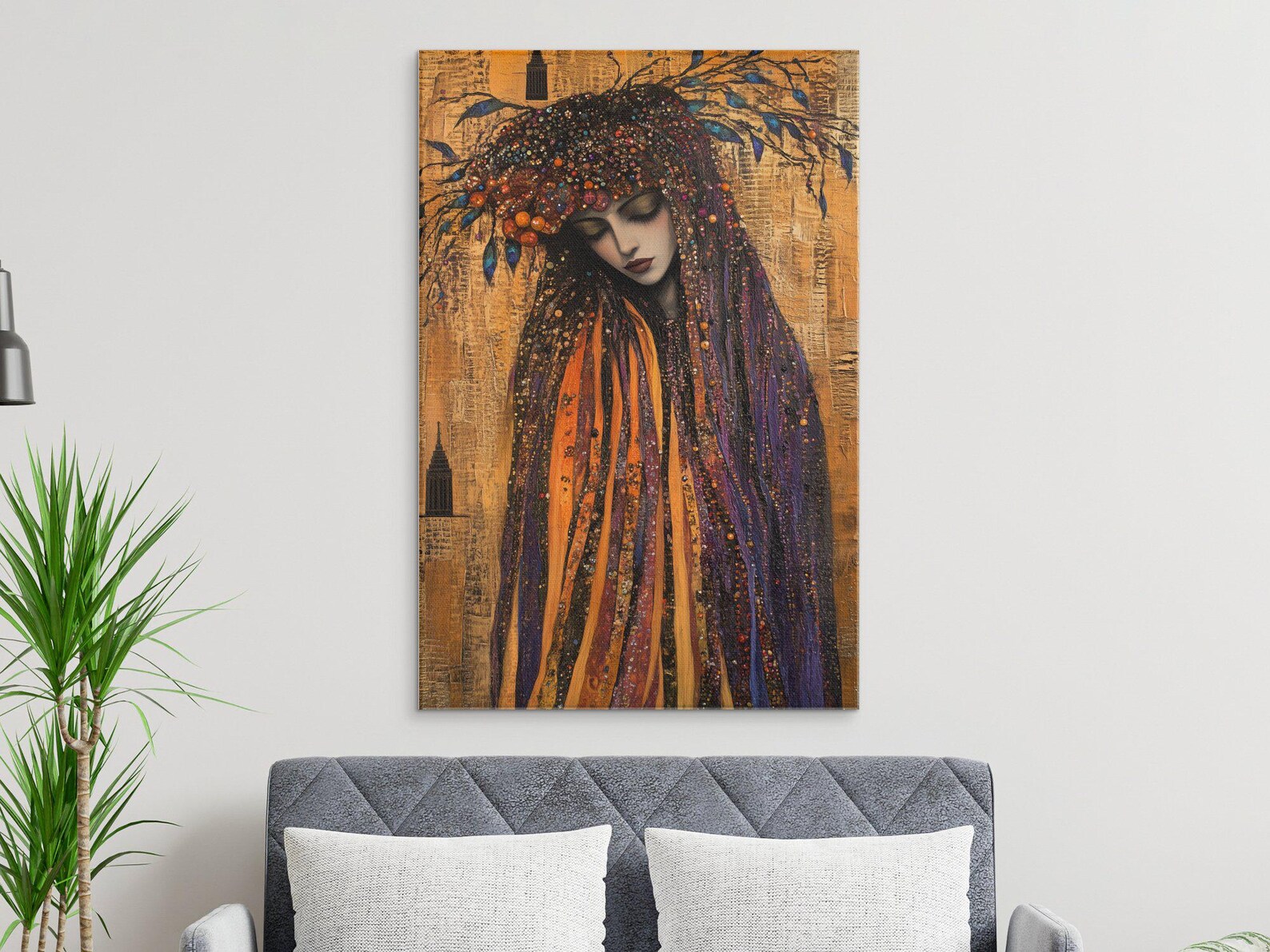Persephone Goddess Abstract Art Print, Mystical Home Decor, Greek ...