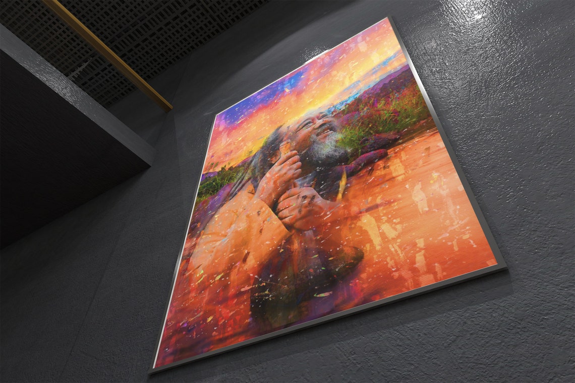 Mooji Wall Art Print / Spiritual Healer Portrait Painting / - Etsy