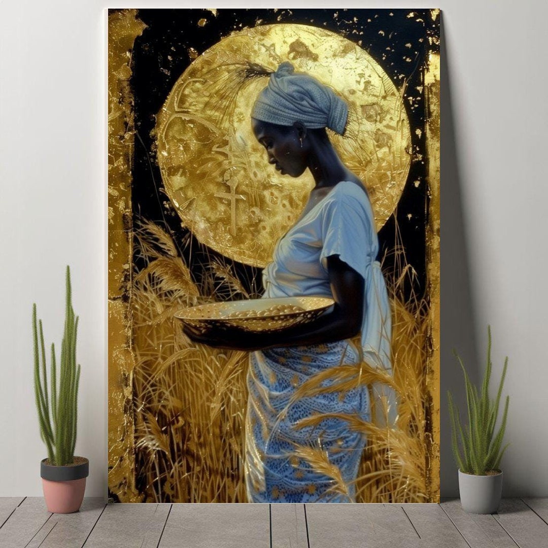 Aje Goddess Art Print - Mystical Prosperity Surrealism - African Deity ...