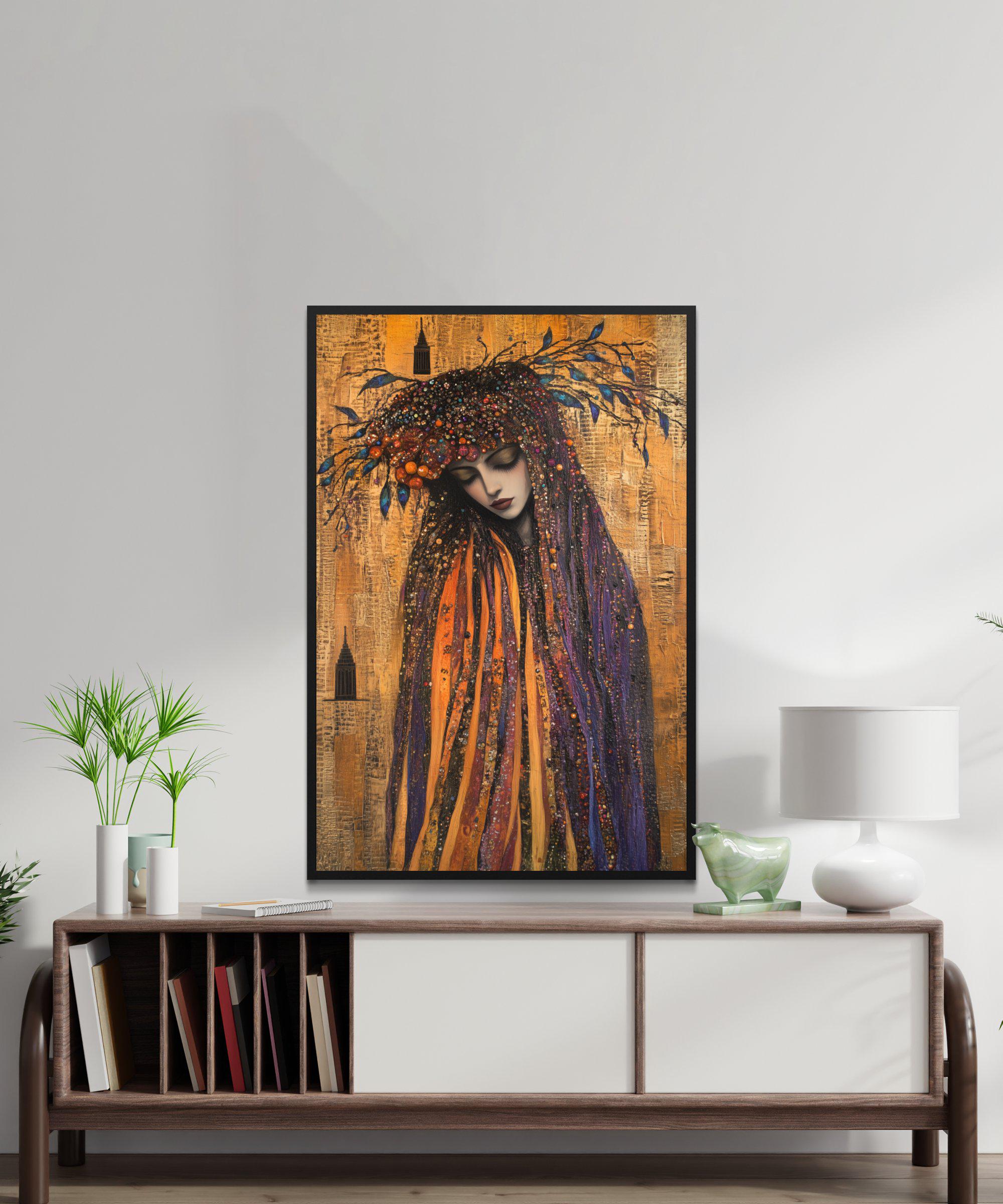Persephone Goddess Abstract Art Print, Mystical Home Decor, Greek ...