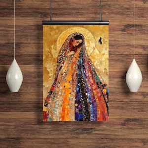 Divine Feminine Mary Magdalene Art Print - Sacred Goddess Mystical Wall ...