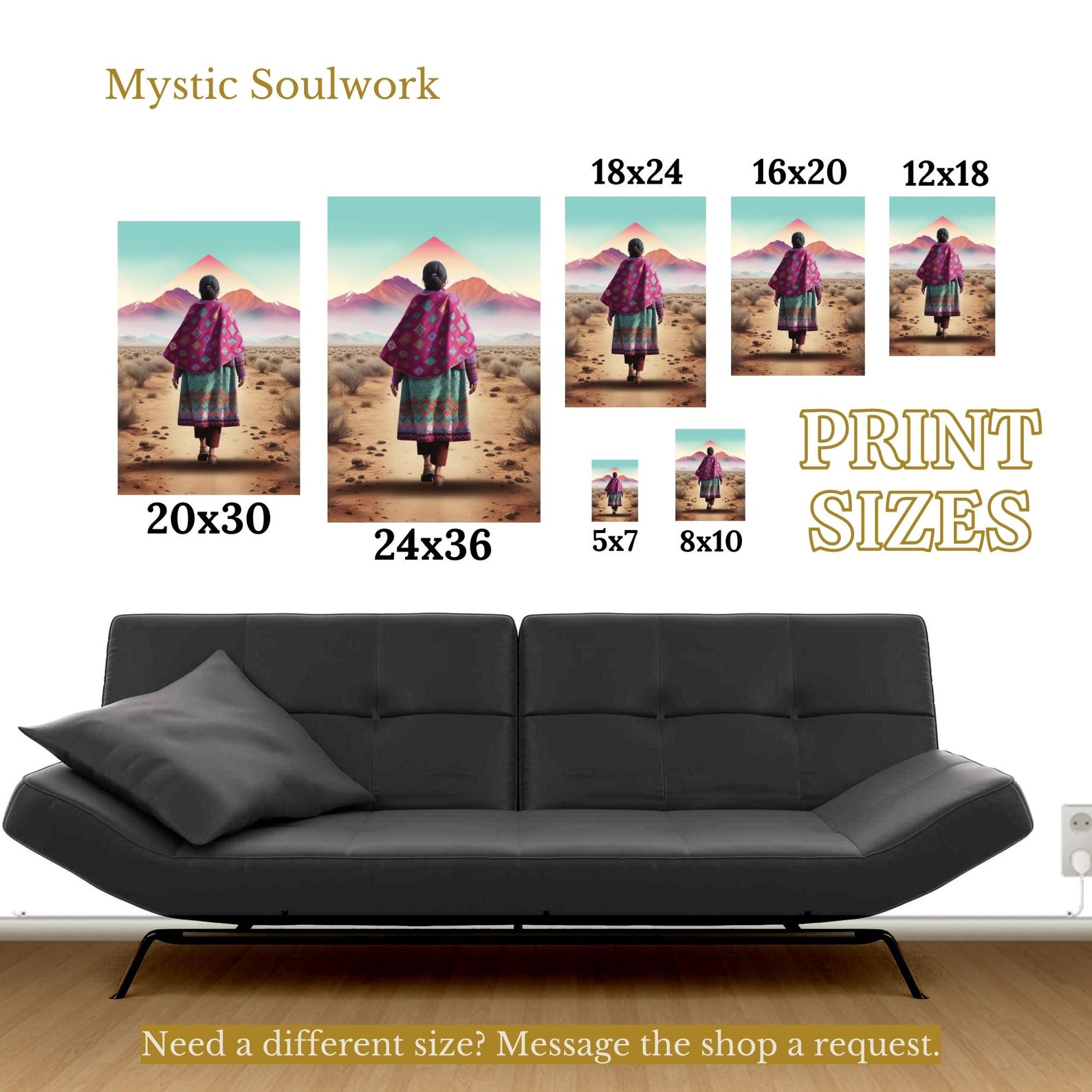 Indigenous Healer Fine Art Print, Maria Sabina Desert Art, Shaman Woman ...