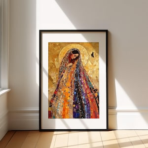 Divine Feminine Mary Magdalene Art Print - Sacred Goddess Mystical Wall ...
