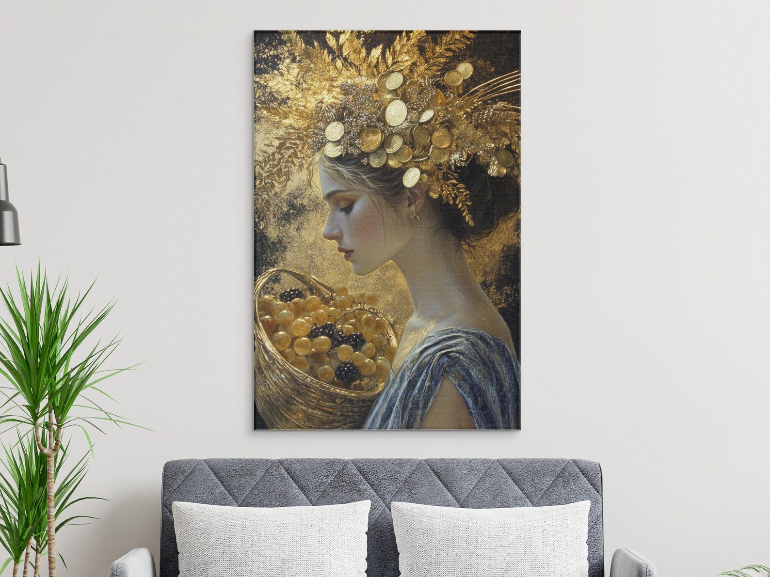 Abundantia Roman Goddess Art Print, Prosperity & Wealth Symbol Canvas ...