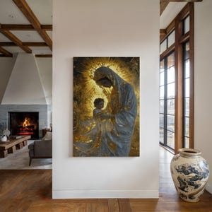 Mystical Virgin of the Mercedes Art Print - Spiritual Decor - Mary and ...