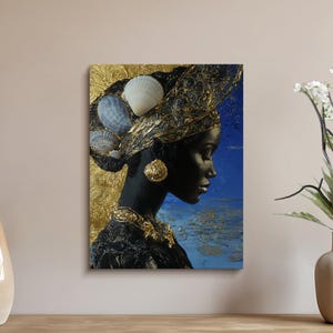 Yemaya Goddess Seashell Art Print- Spiritual Oceanic Surrealism ...