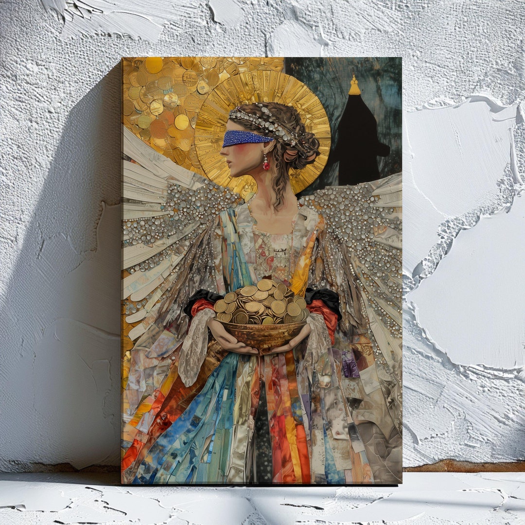 Roman Goddess Fortuna Wall Art Print - Mystical Wealth and Abundance ...