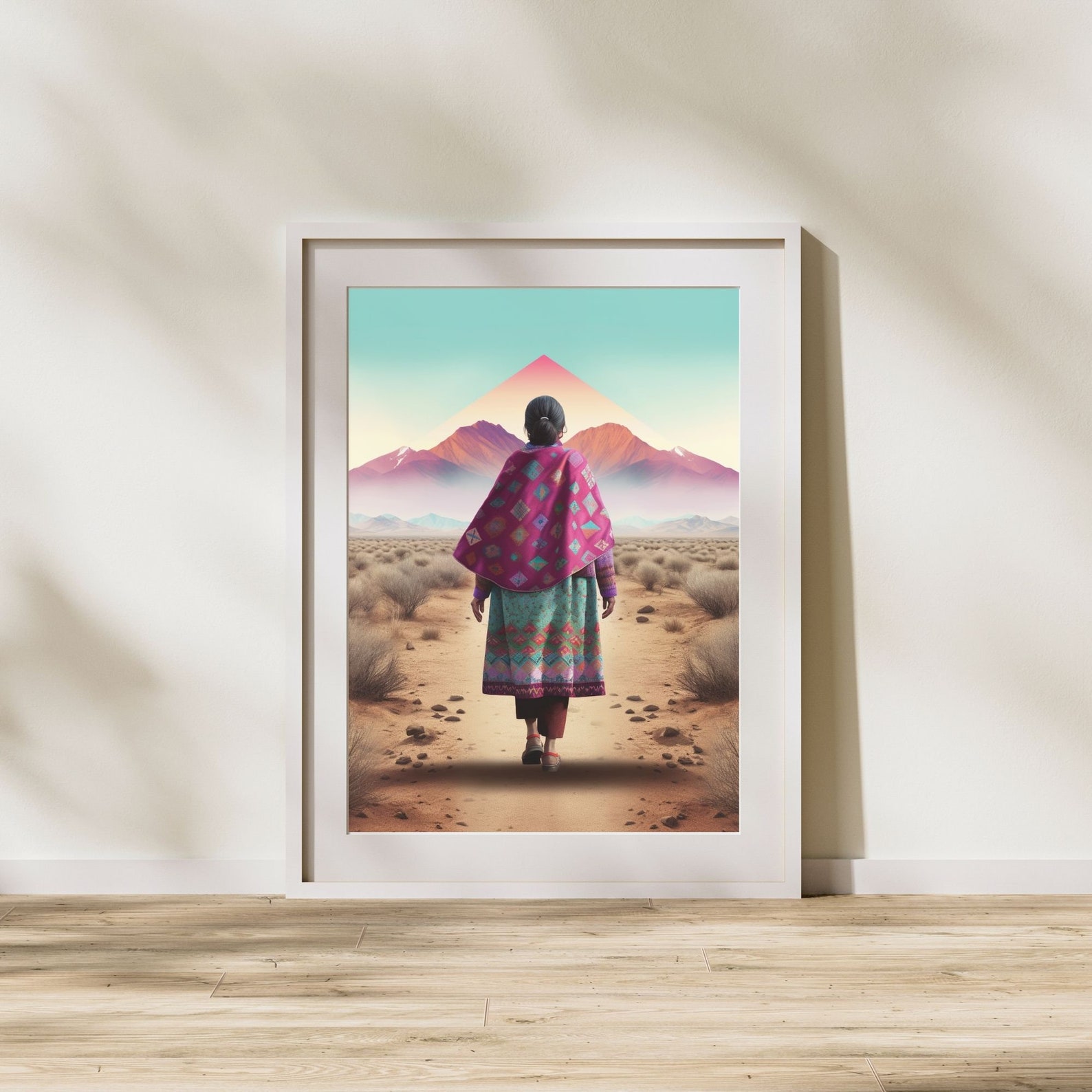 Indigenous Healer Fine Art Print, Maria Sabina Desert Art, Shaman Woman ...