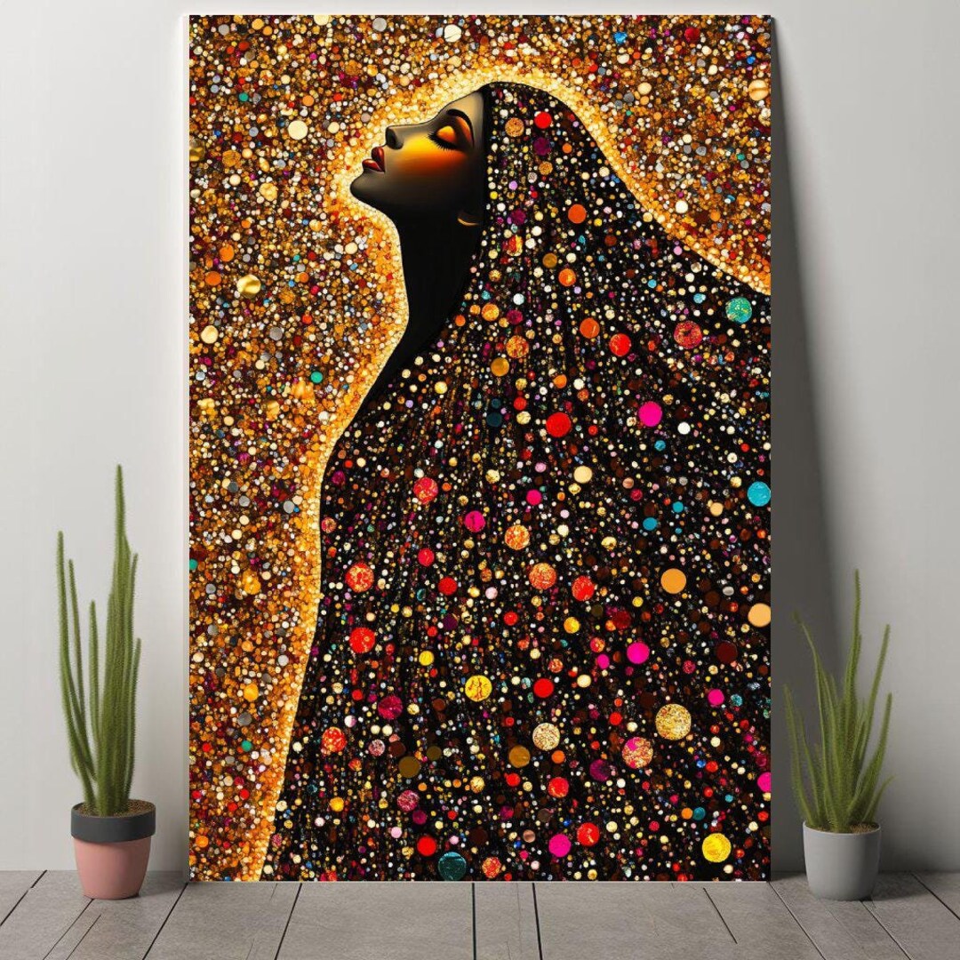 Abstract Goddess Shakti Art Print, Spiritual Feminine Energy Wall Decor ...