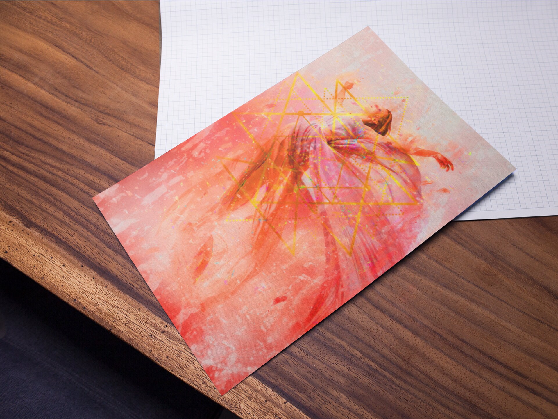 Phoenix Rising Woman Art Print / Mystical Painting / Sacred - Etsy