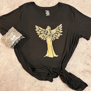 Winged Angel Design Tshirt - Etsy