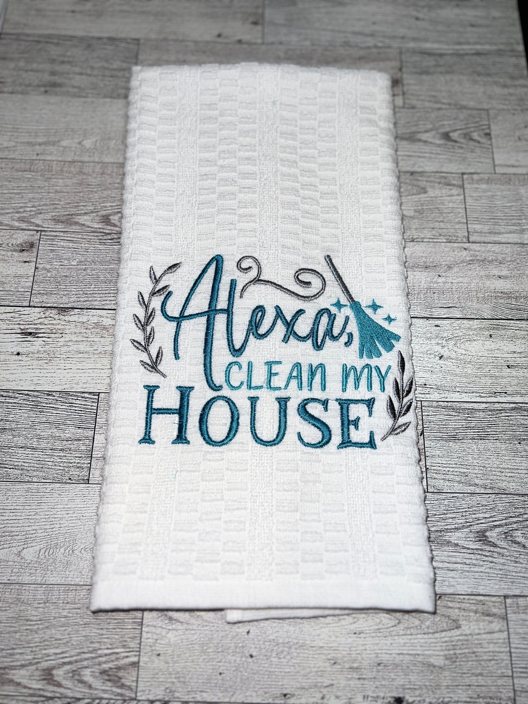 Funny Kitchen Towel. Alexa Clean My House. - Etsy