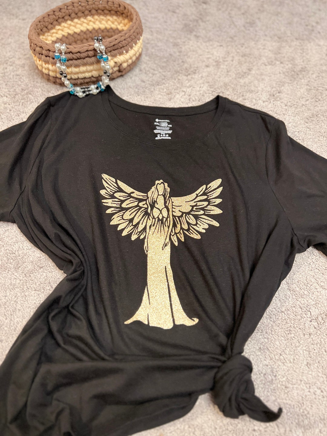 Winged Angel Design Tshirt - Etsy