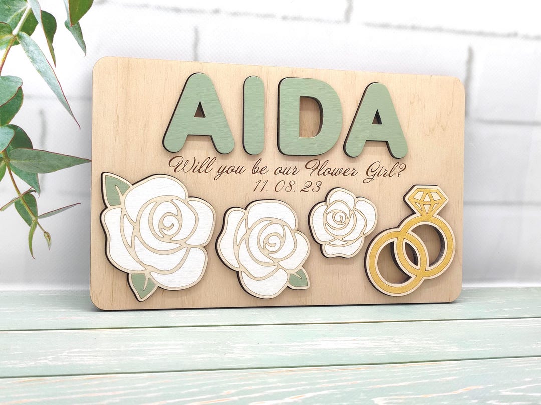 Flower Girl Proposal Gift, Personalized Thank You for Being Our Flower ...