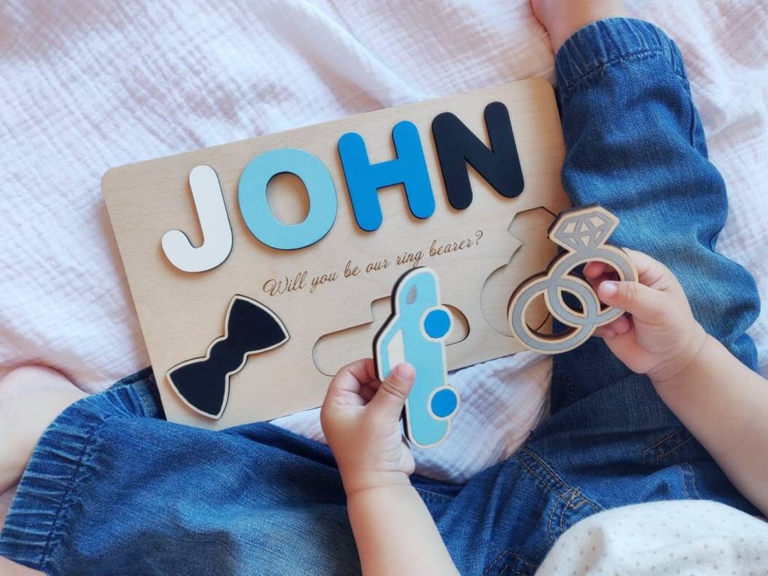 Will You Be / Thank You for Being Present, Ring Bearer Flower Boy Ring ...