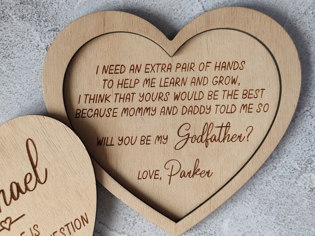 Godparent Proposal Will You Be My Godmother Unique Godfather Gift ...