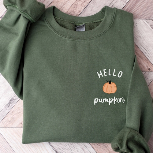 Hello Pumpkin Sweatshirt Fall Sweatshirt for Women Fall - Etsy