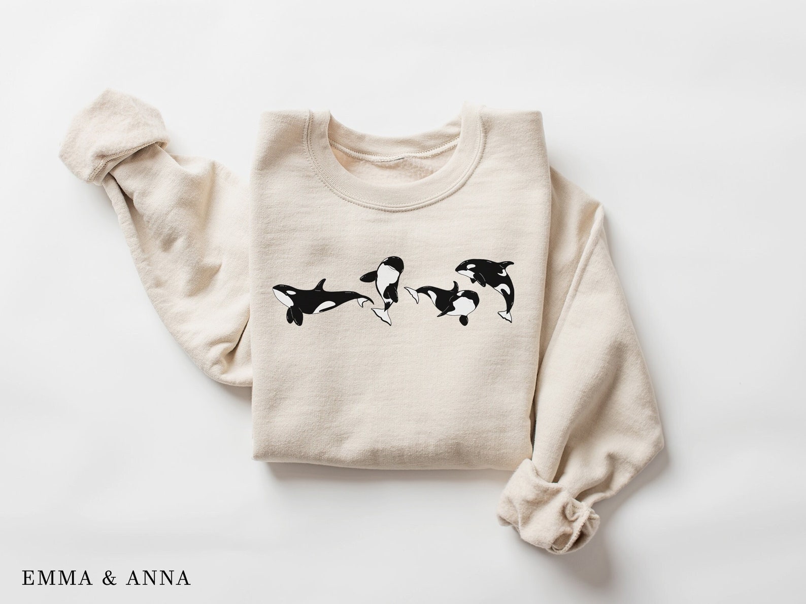 Orca Whale Sweatshirt, All is Whale Shirt, Whale Sweater, Beach Shirts ...