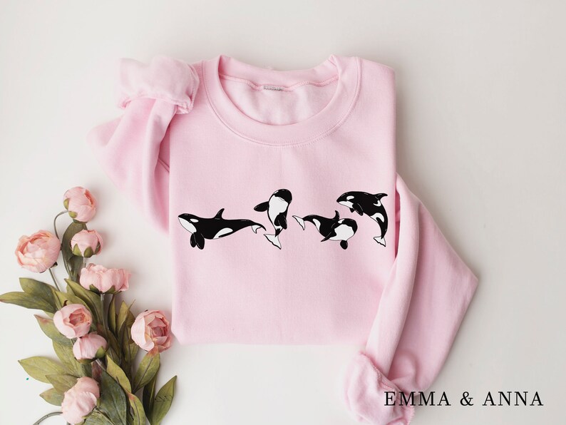 Orca Whale Sweatshirt, All is Whale Shirt, Whale Sweater, Beach Shirts ...