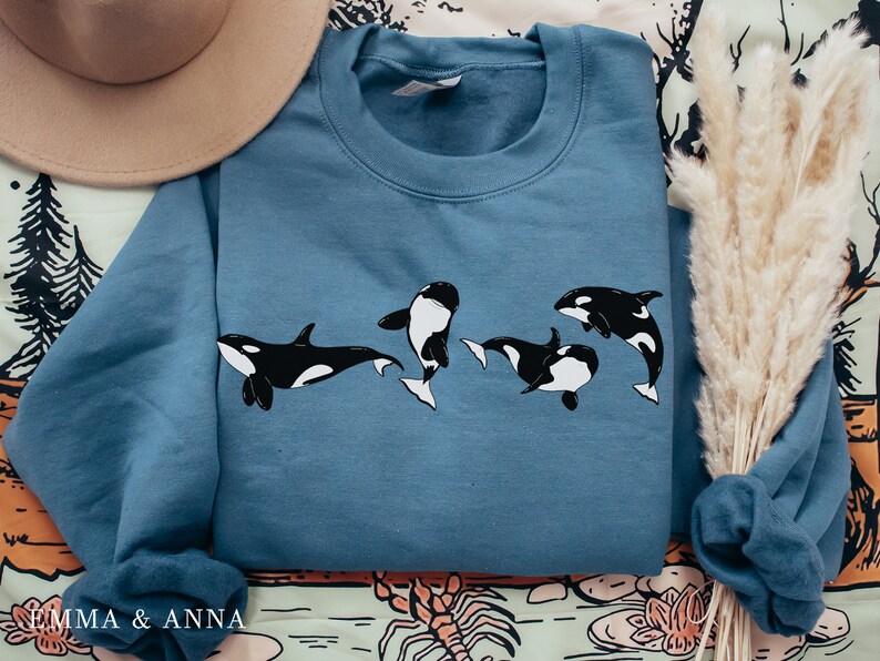 Orca Whale Sweatshirt, All is Whale Shirt, Whale Sweater, Beach Shirts ...
