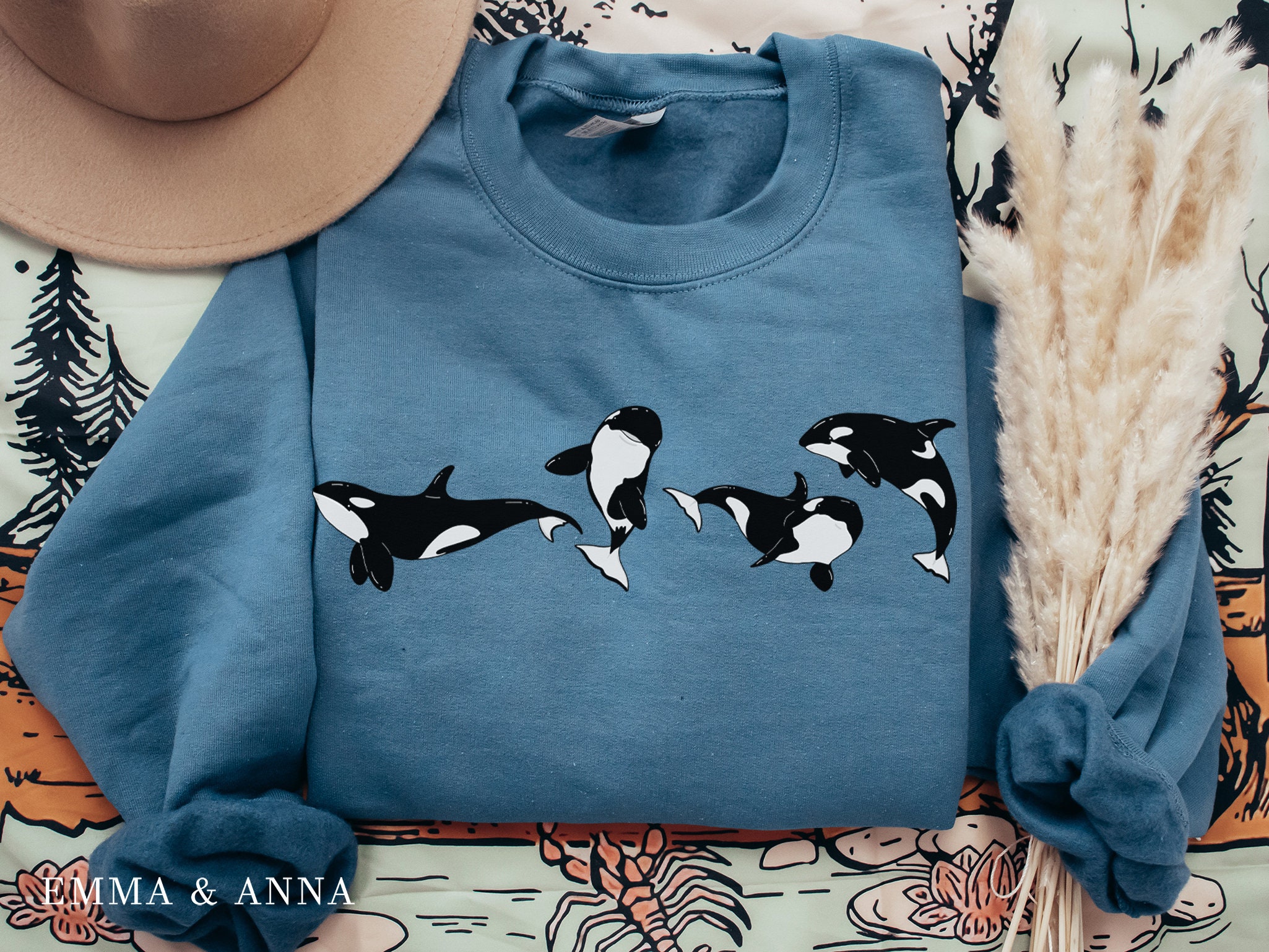 Orca Whale Sweatshirt, All is Whale Shirt, Whale Sweater, Beach Shirts ...