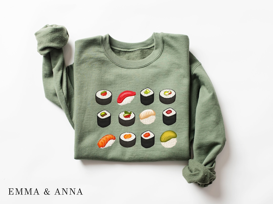 Sushi Sweatshirt, Sushi Shirt, Sushi Lover, Japanese Gifts, Food Gifts ...