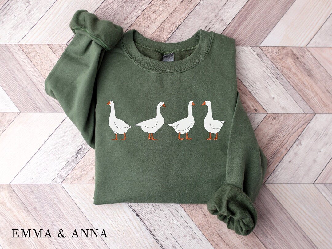 Goose Sweatshirt, Goose Crewneck Sweatshirt, Funny Sweatshirt, Goose ...