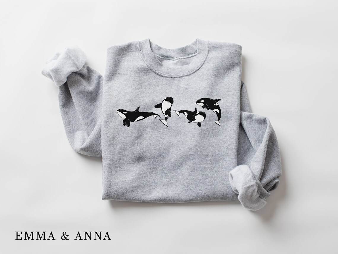 Orca Whale Sweatshirt, All is Whale Shirt, Whale Sweater, Beach Shirts ...