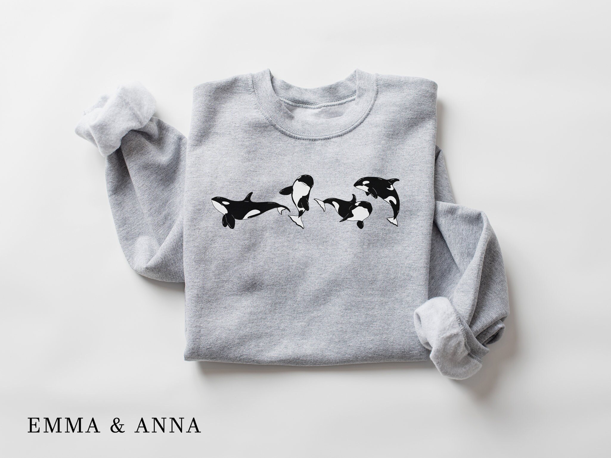 Orca Whale Sweatshirt, All is Whale Shirt, Whale Sweater, Beach Shirts ...