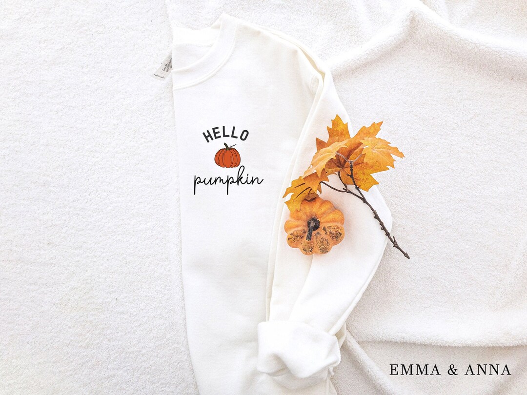 Hello Pumpkin Sweatshirt, Fall Sweatshirt for Women, Fall Crewneck ...