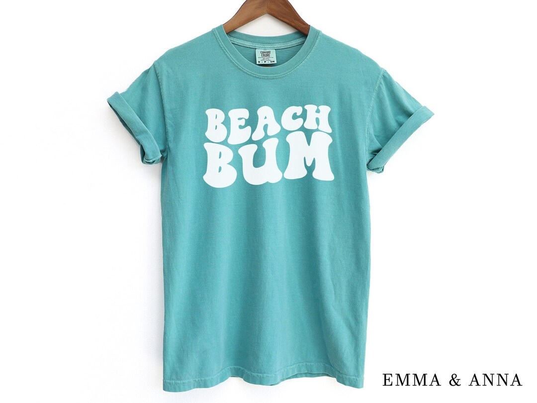 Beach Shirt, Retro Comfort Colors Beach Shirt, Beach Bum Shirt, Family ...