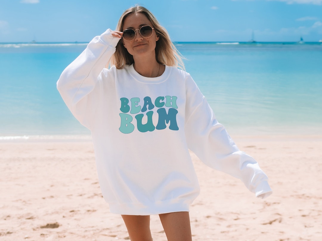 Retro Beach Bum Sweatshirt, Retro Beach Shirt, Family Vacation Shirt ...