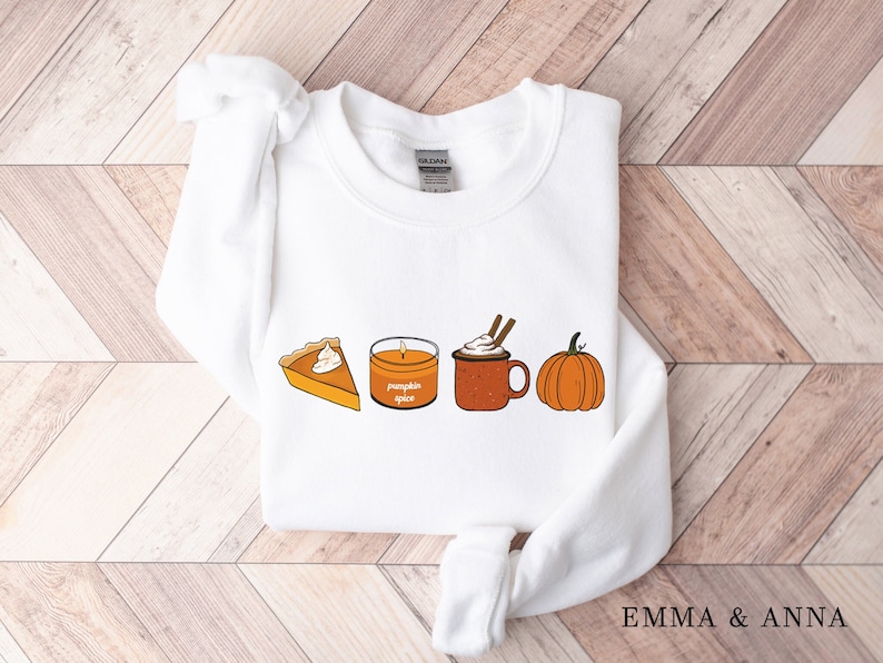 Fall Sweatshirt for Women, Pumpkin Spice Sweatshirt, Pumpkin Sweatshirt ...