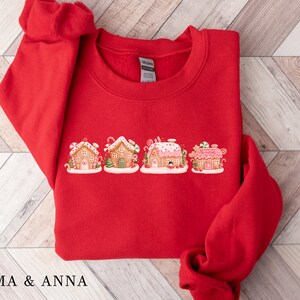 Gingerbread Sweatshirt, Christmas Sweatshirt, Christmas Crewneck ...