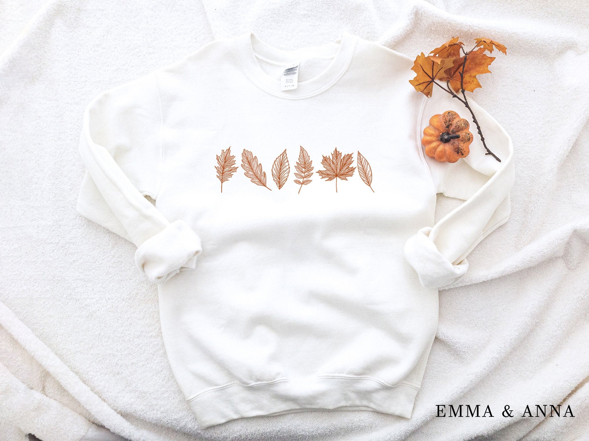 Fall Leaves Sweatshirt Fall Sweatshirt for Women Fall - Etsy