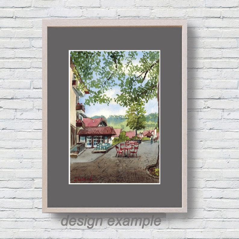 Home Décor Wall Hangings Bern Cityscape Switzerland Aare River Original ...