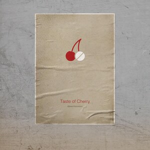 Minimal Movie Poster Abbas Kiarostami's Movie Taste of Cherry - Etsy