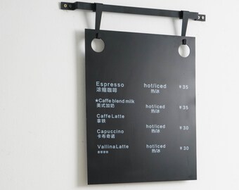 Metal Hanging Menu - Etsy