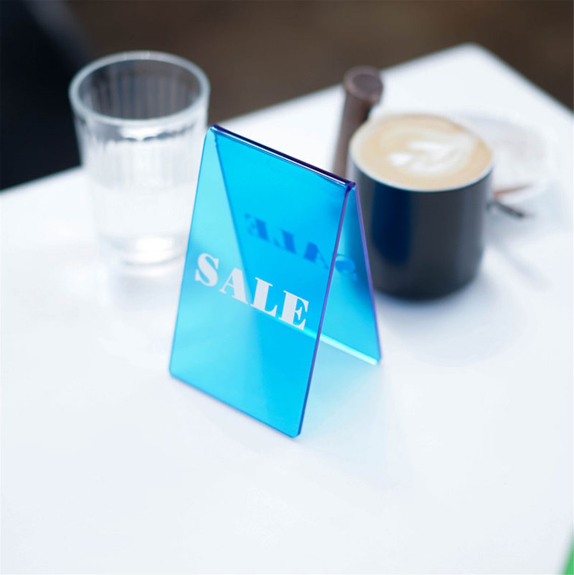 Custom Made Desktop Logo Stand Coffee Shop Sign Desktop Sign - Etsy