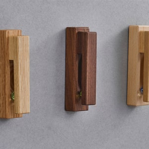 Solid Wood Wall Clips, Wall Towel Holder, Kitchen Wall Clips, Black ...