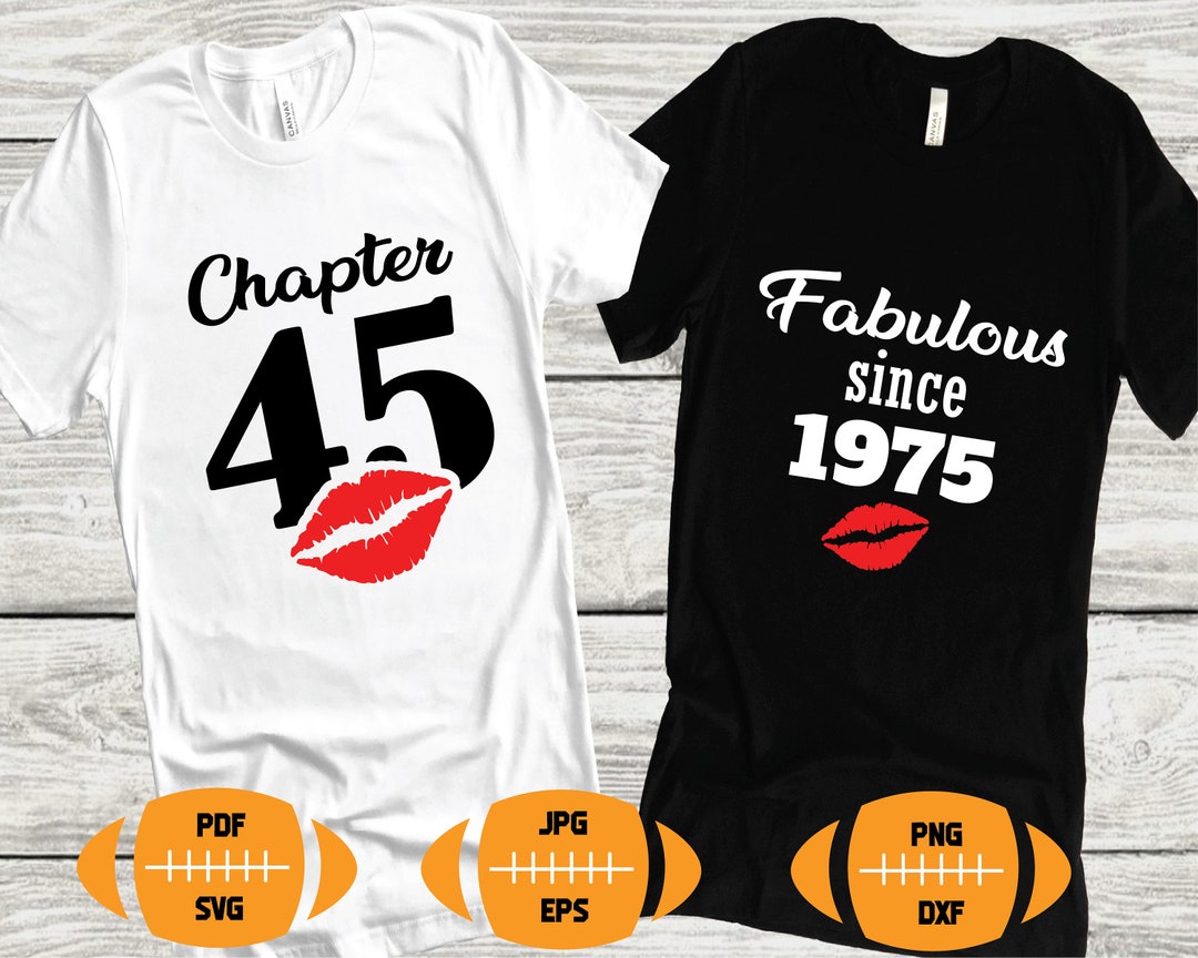 Chapter 45 Fabulous Since 1975 Forty-five Fabulous - Etsy