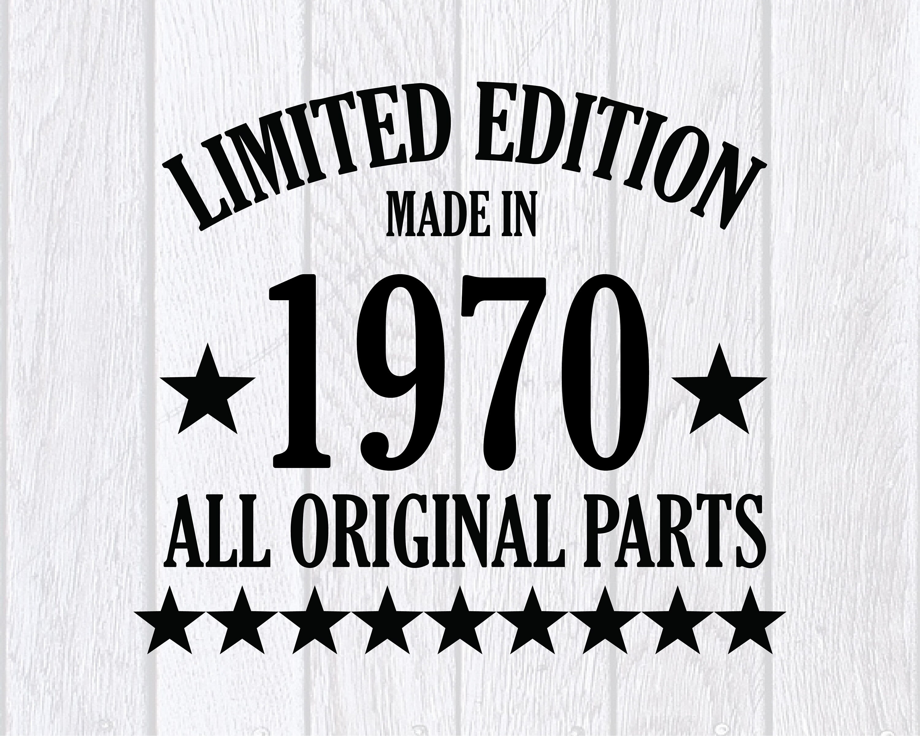 Limited Edition 1970 SVG All Original Parts 50rd Birthday Gift - Etsy