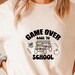 Game Over Back to School Svg, Png, Jpg, Dxf, First Day of School Svg ...
